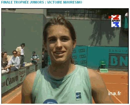 FORUM CYCLISME VTT SKI ALP: Amélie Mauresmo à 17 ans, mignone !!! (1/1)